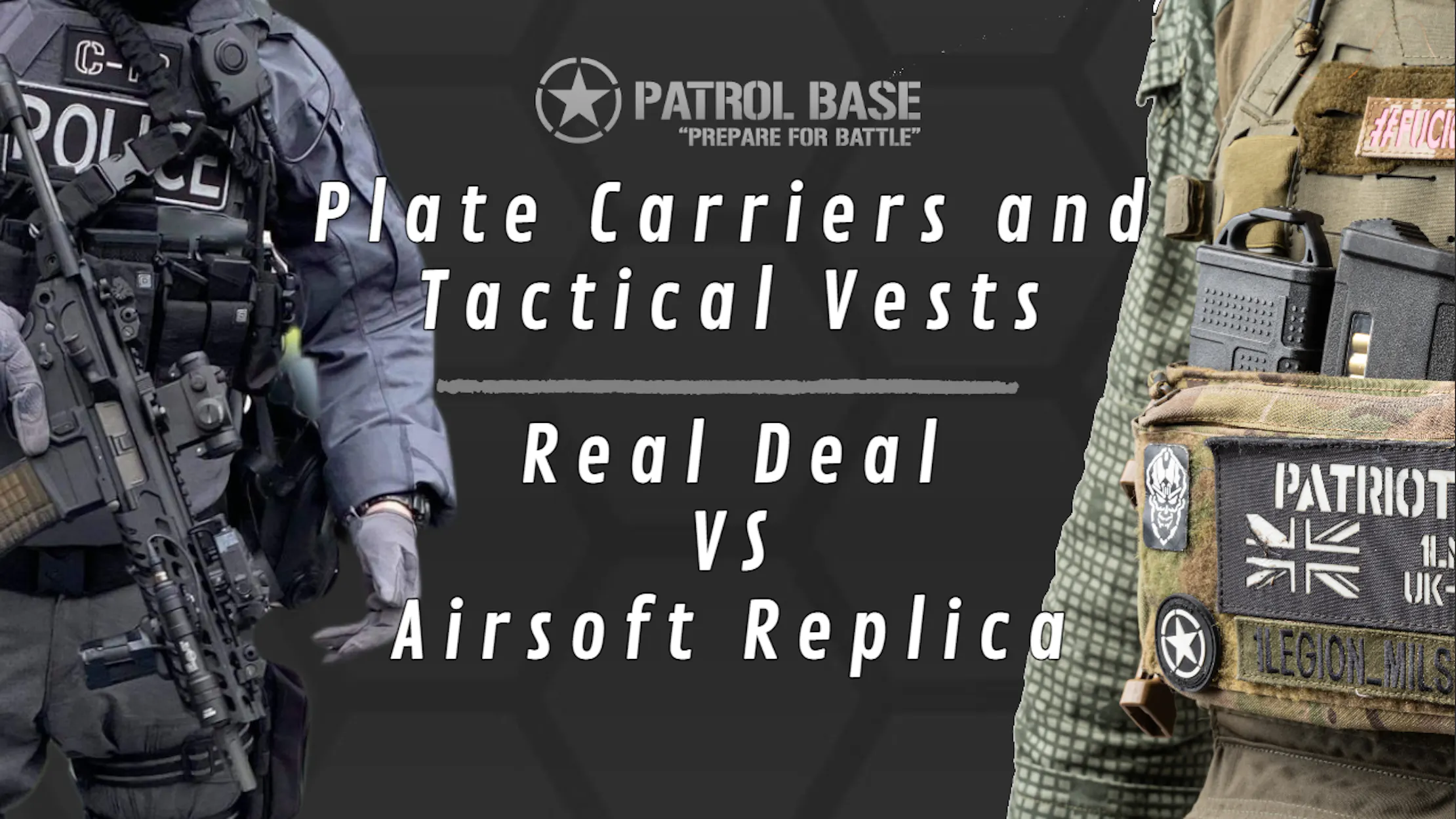 Plate Carriers and Tactical Vests - Real deal vs. Airsoft Replica