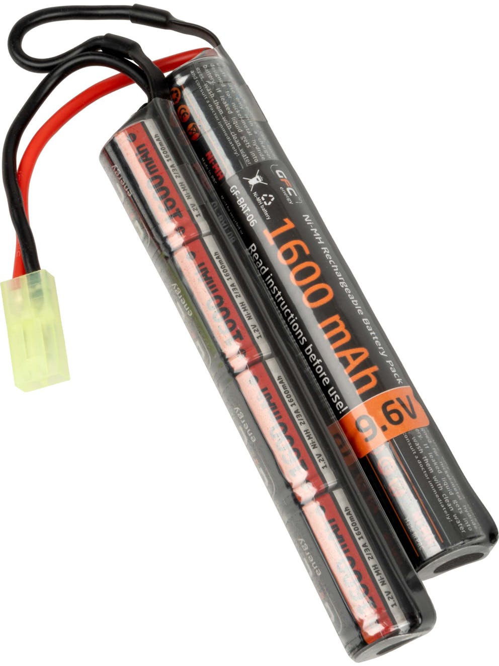 GFC - 9.6v 1600mAh LiPo Crane Battery | Patrol Base UK | Airsoft