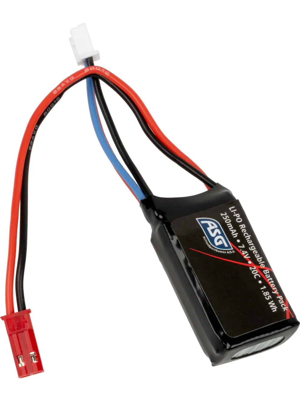 ASG - 7.4v 250mAh 20c LiPo Micro Block Battery for HPA Engine