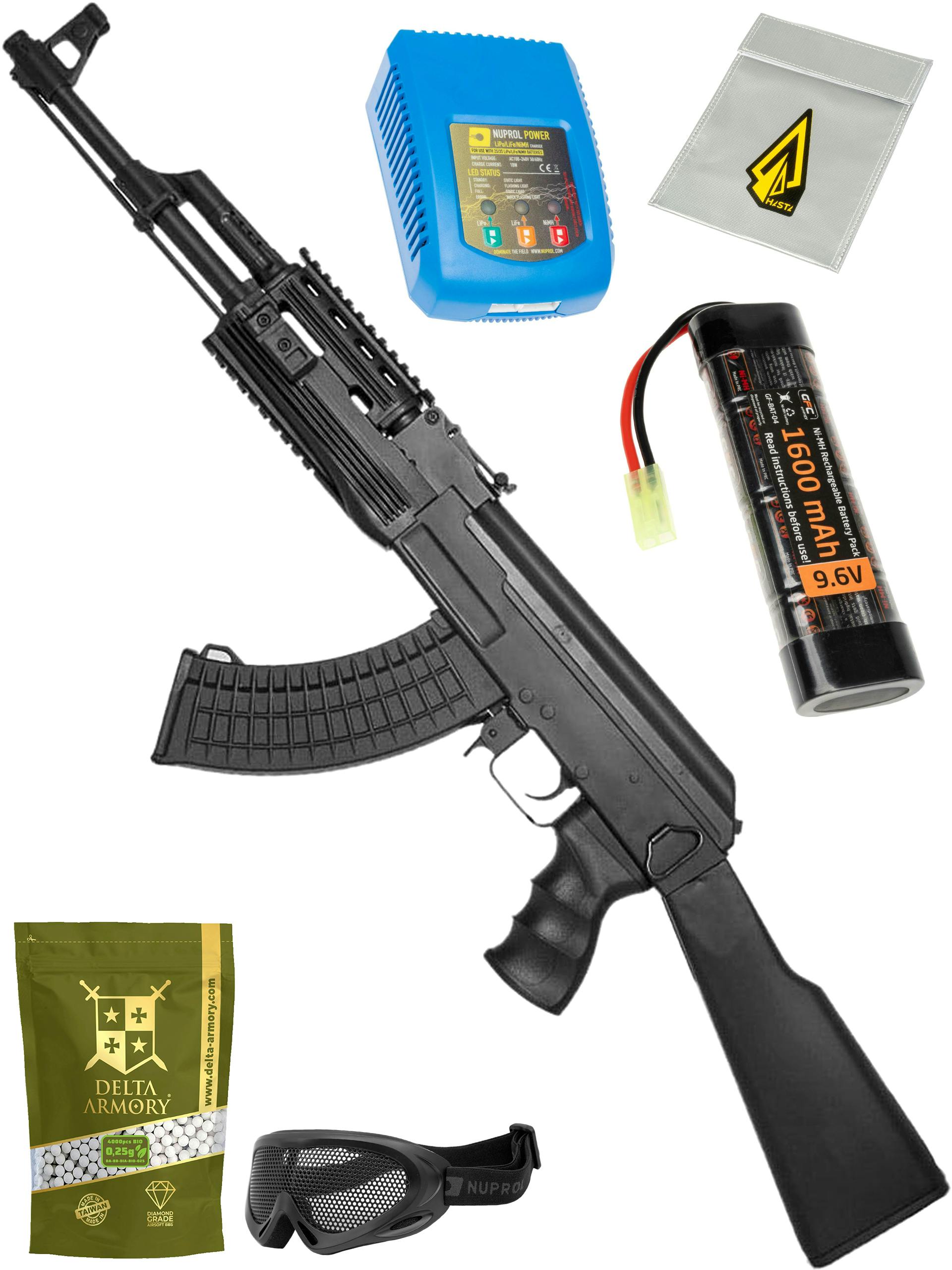 CYMA CM.520 AK-47 PMC Beginner Bundle | Patrol Base | Starter Pack