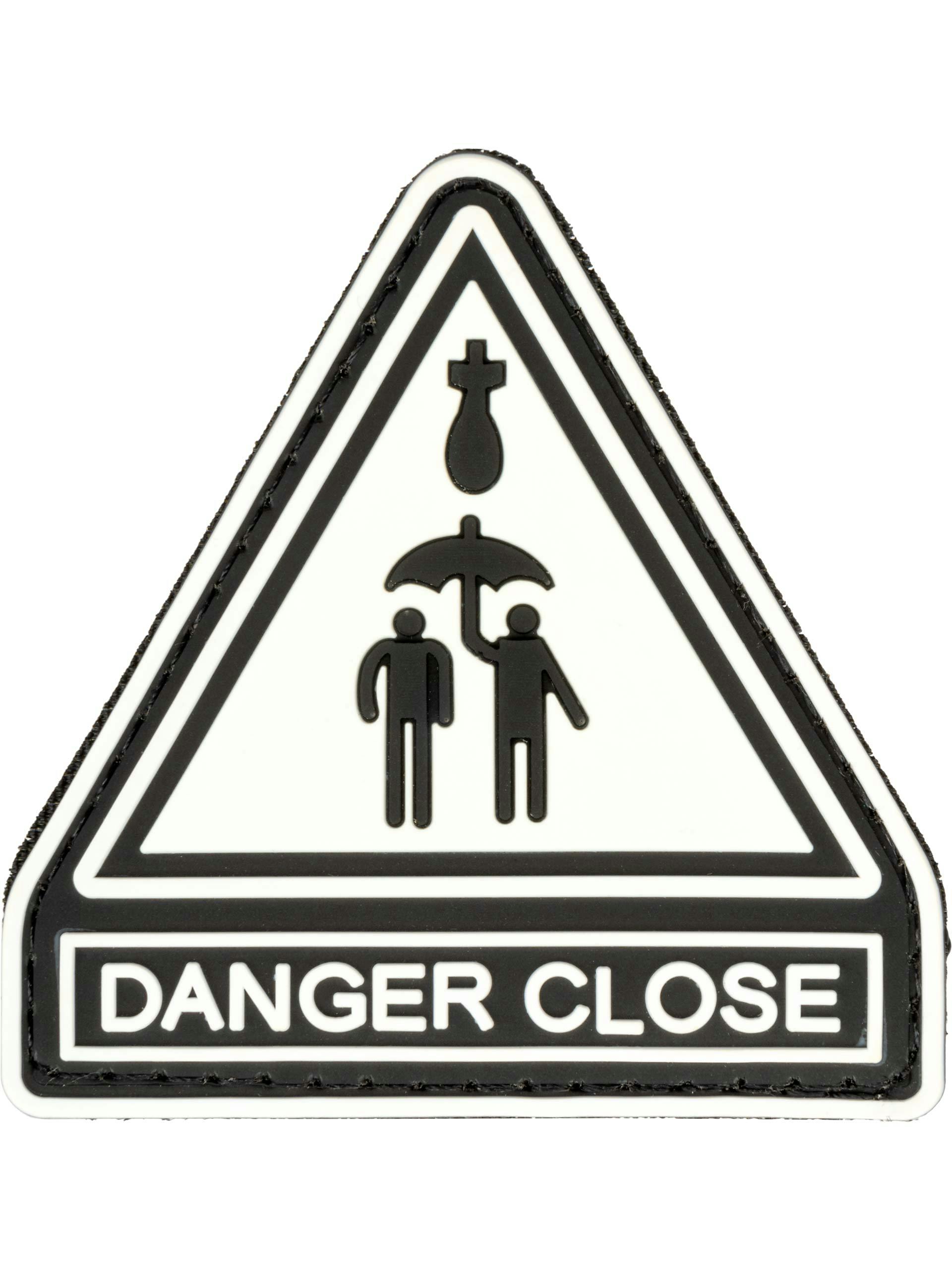 8Fields Tactical - Danger Close 3D PVC Morale Patch; Glow in the Dark