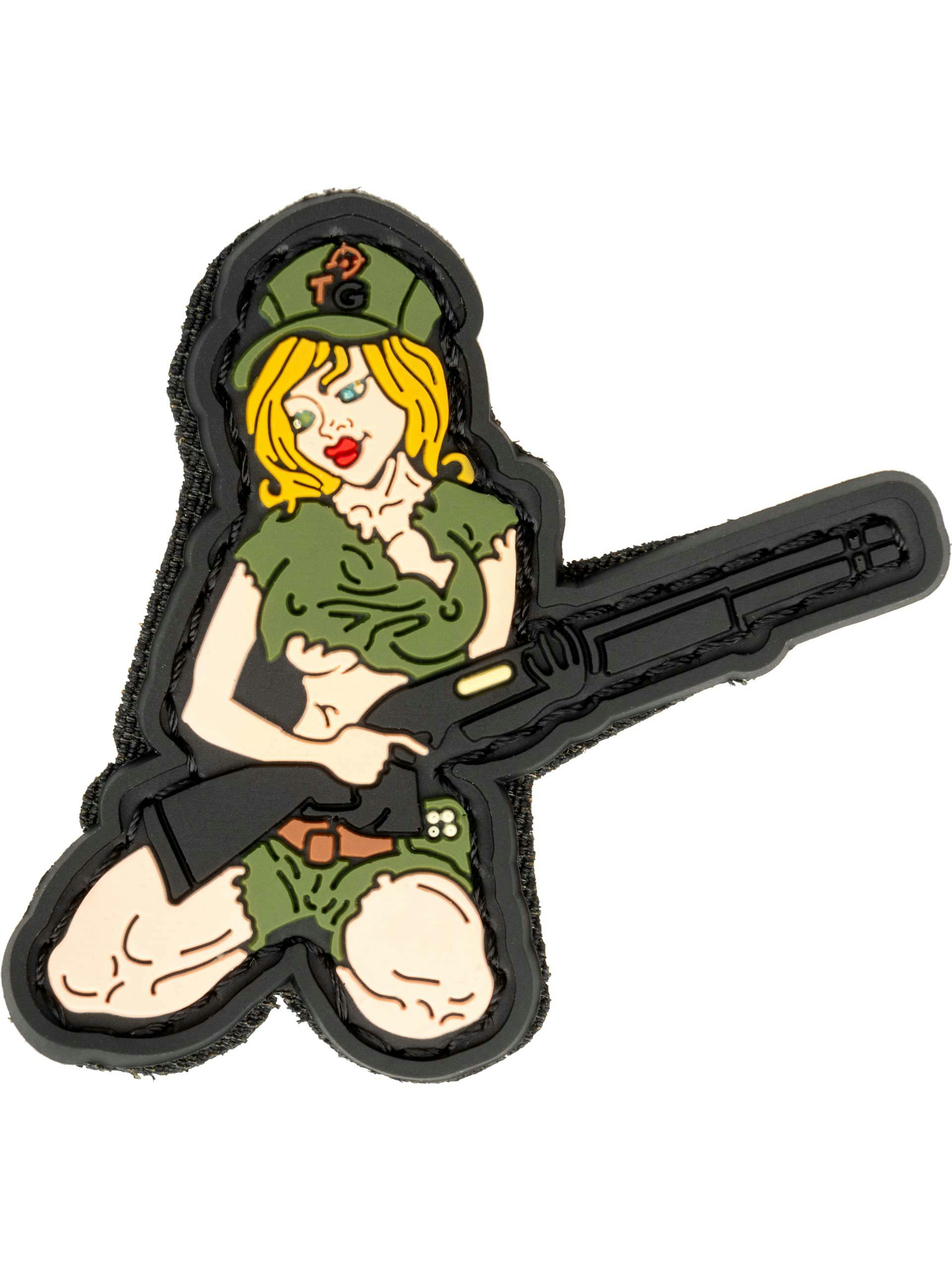 8Fields Tactical - Shotgun Girl 3D PVC Morale Patch | Patrol Base UK
