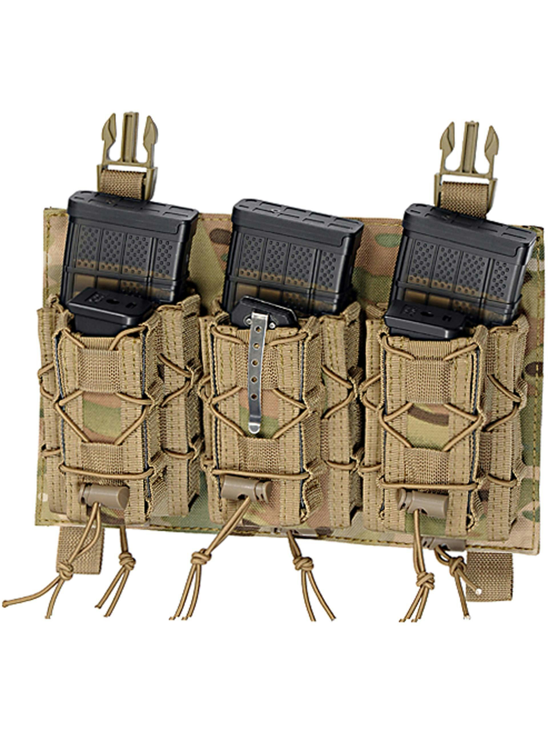 8Fields Tactical Buckle Up Open Triple Rifle/Pistol Magazine Pouch
