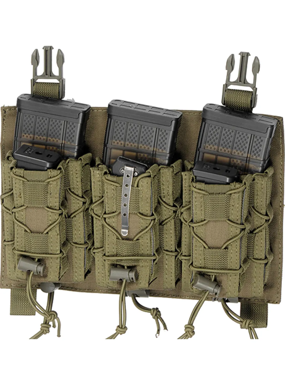 8Fields Tactical Buckle Up Open Triple Rifle/Pistol Magazine Pouch