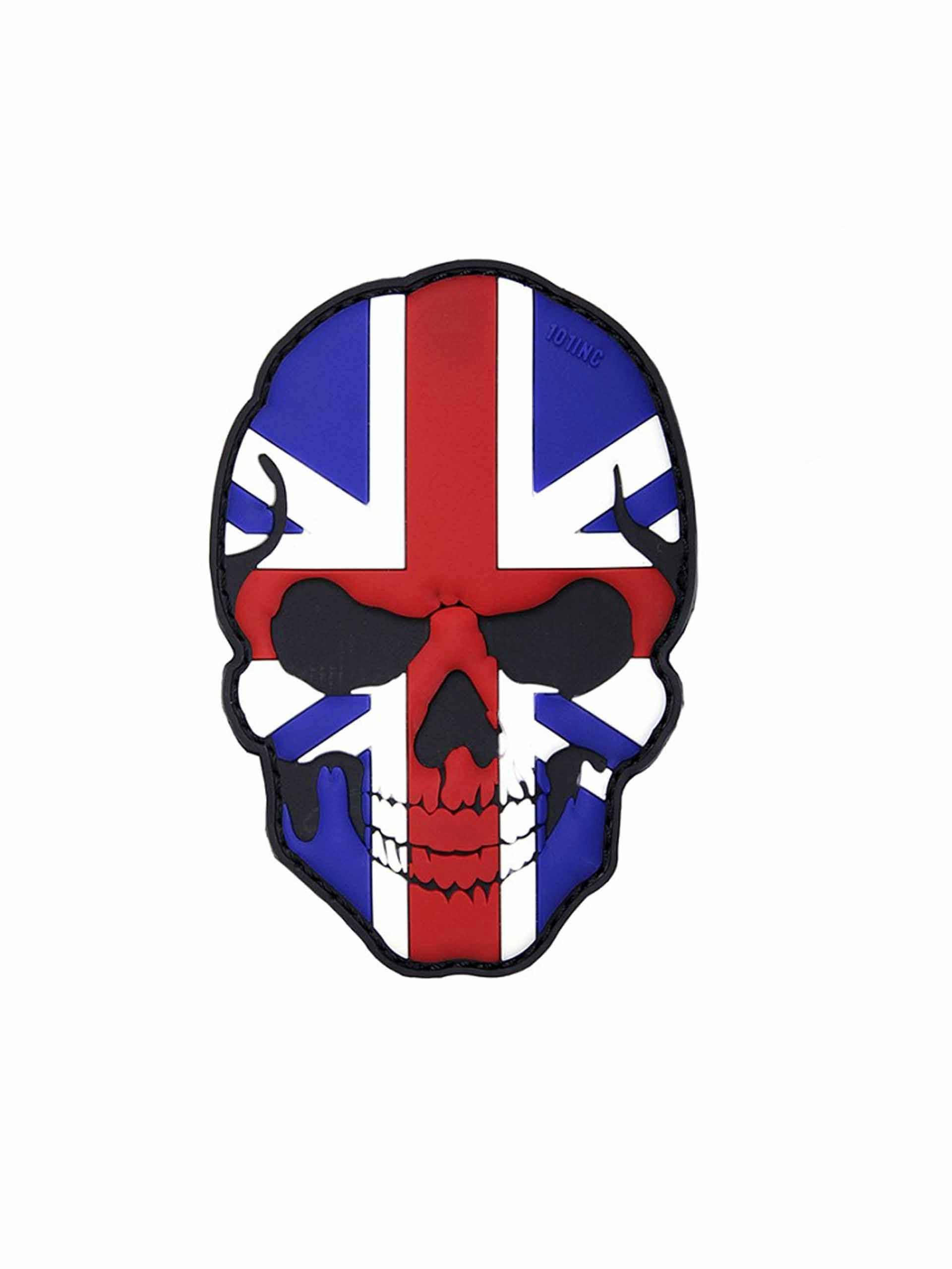 101 Inc. Union Jack Skull 3D PVC Patch | Patrol Base UK