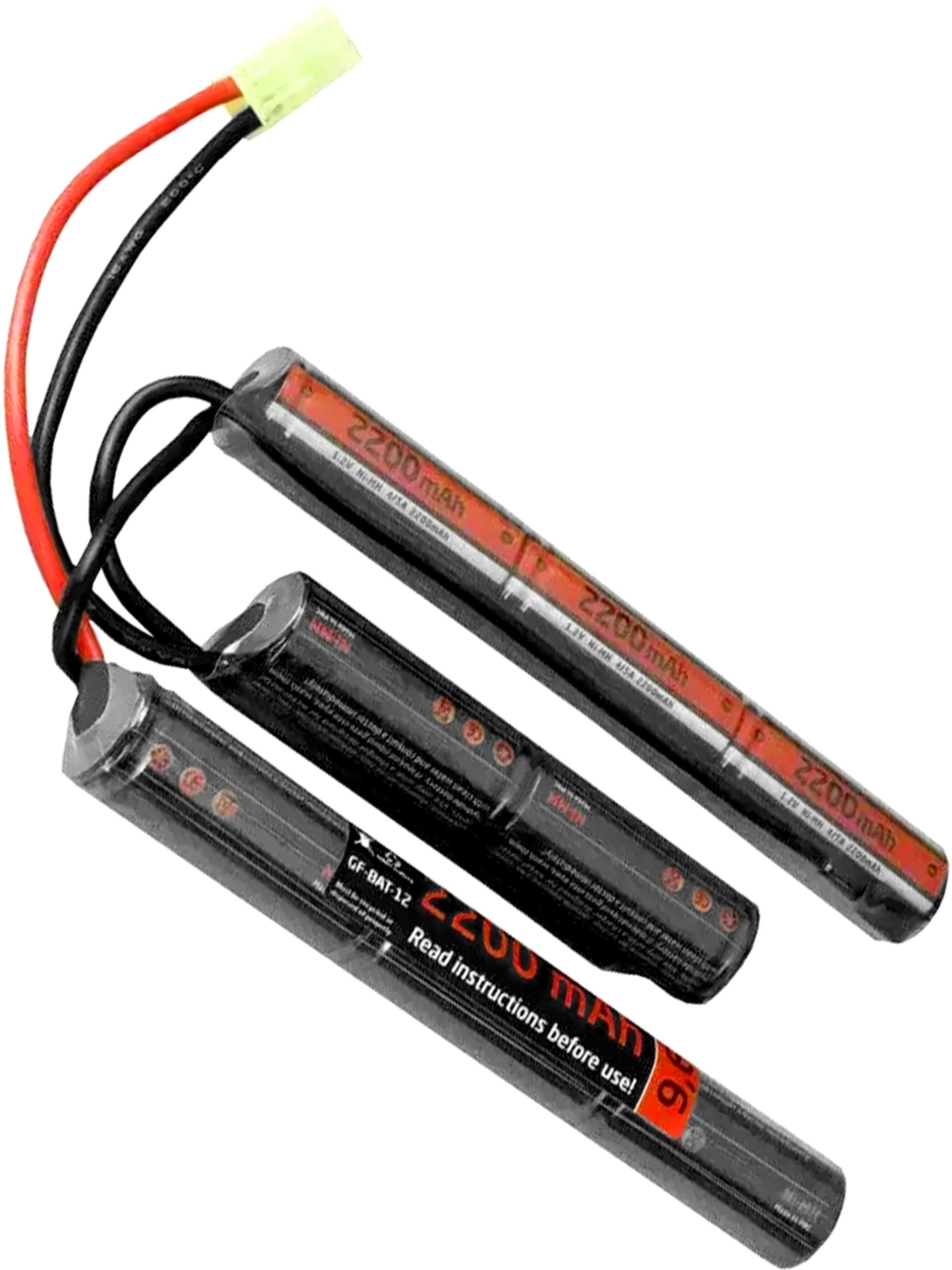 GFC 9.6V 2200mAh Ni-Mh Nunchuck Battery; Mini Tamiya | Patrol Base UK