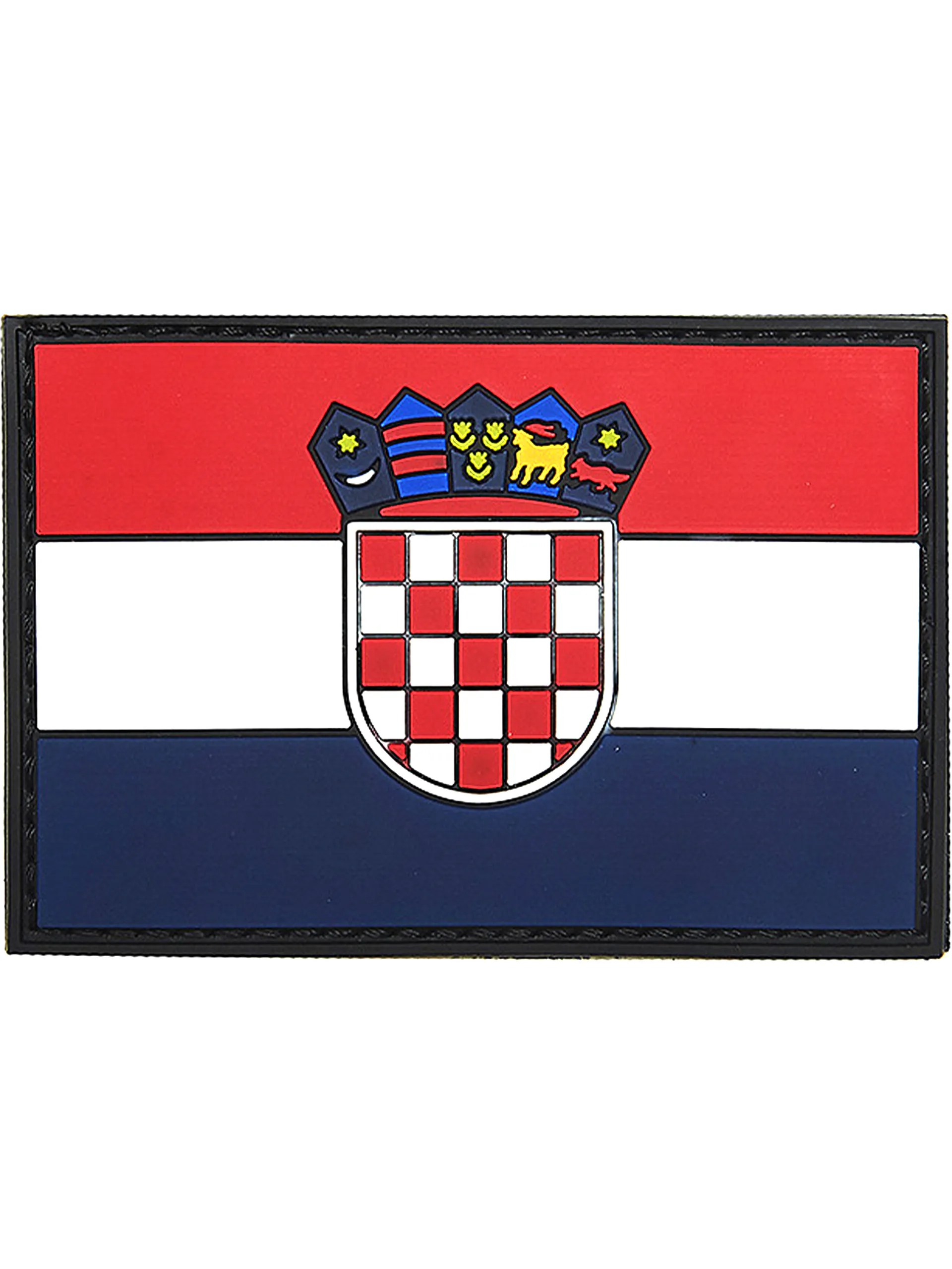 101 Inc. Croatian Flag 3D PVC Patch | Patrol Base | Airsoft Patches