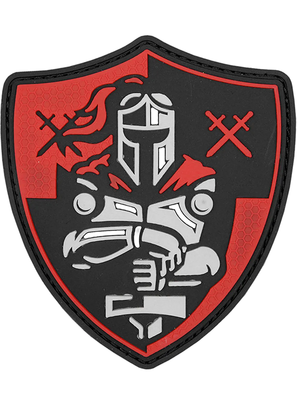 101 Inc. Red Knight Shield 3D PVC Patch | Patrol Base | Patches