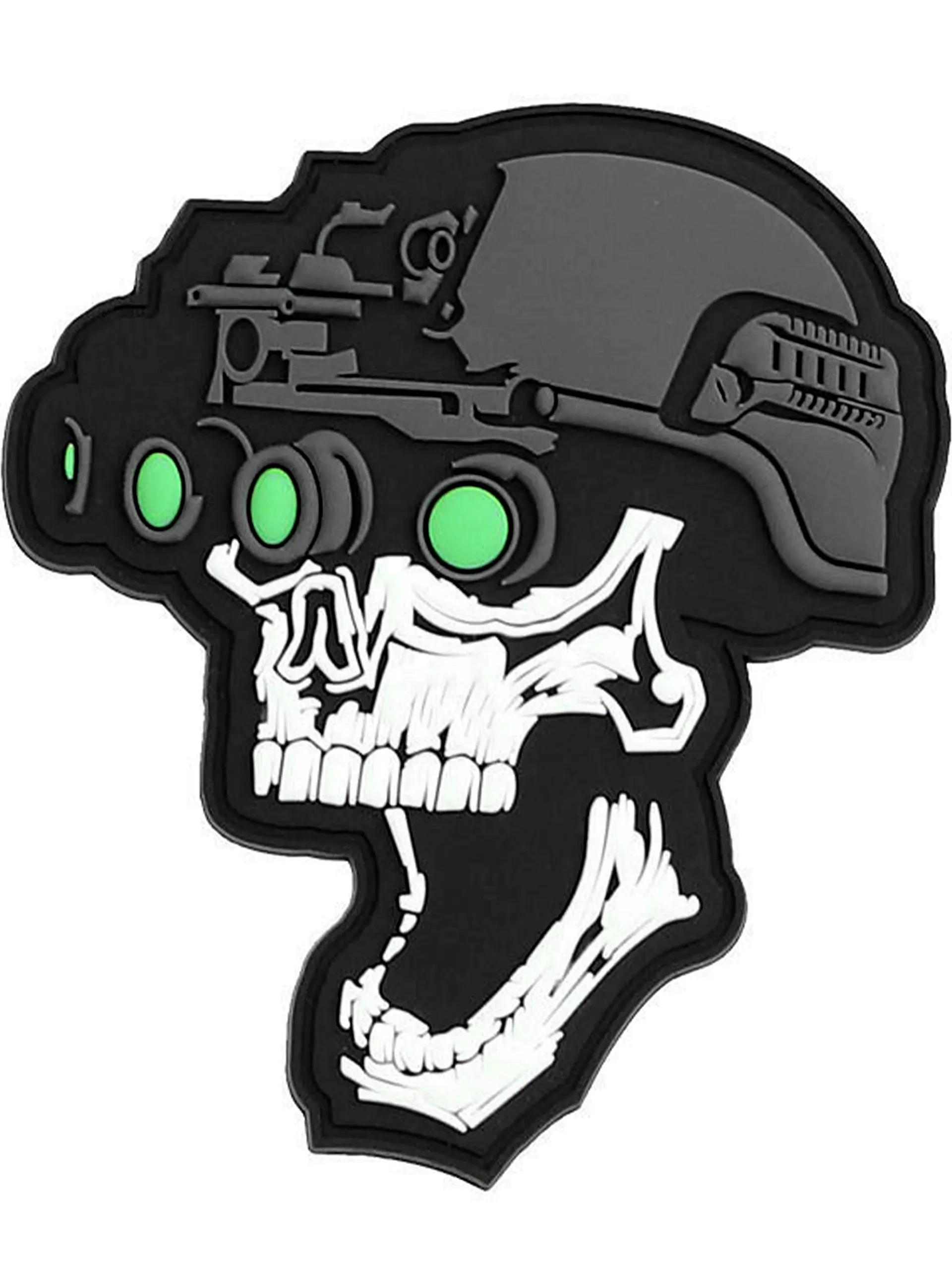 101 Inc. Night Vision Skull 3D PVC Patch | Patrol Base UK | Patches