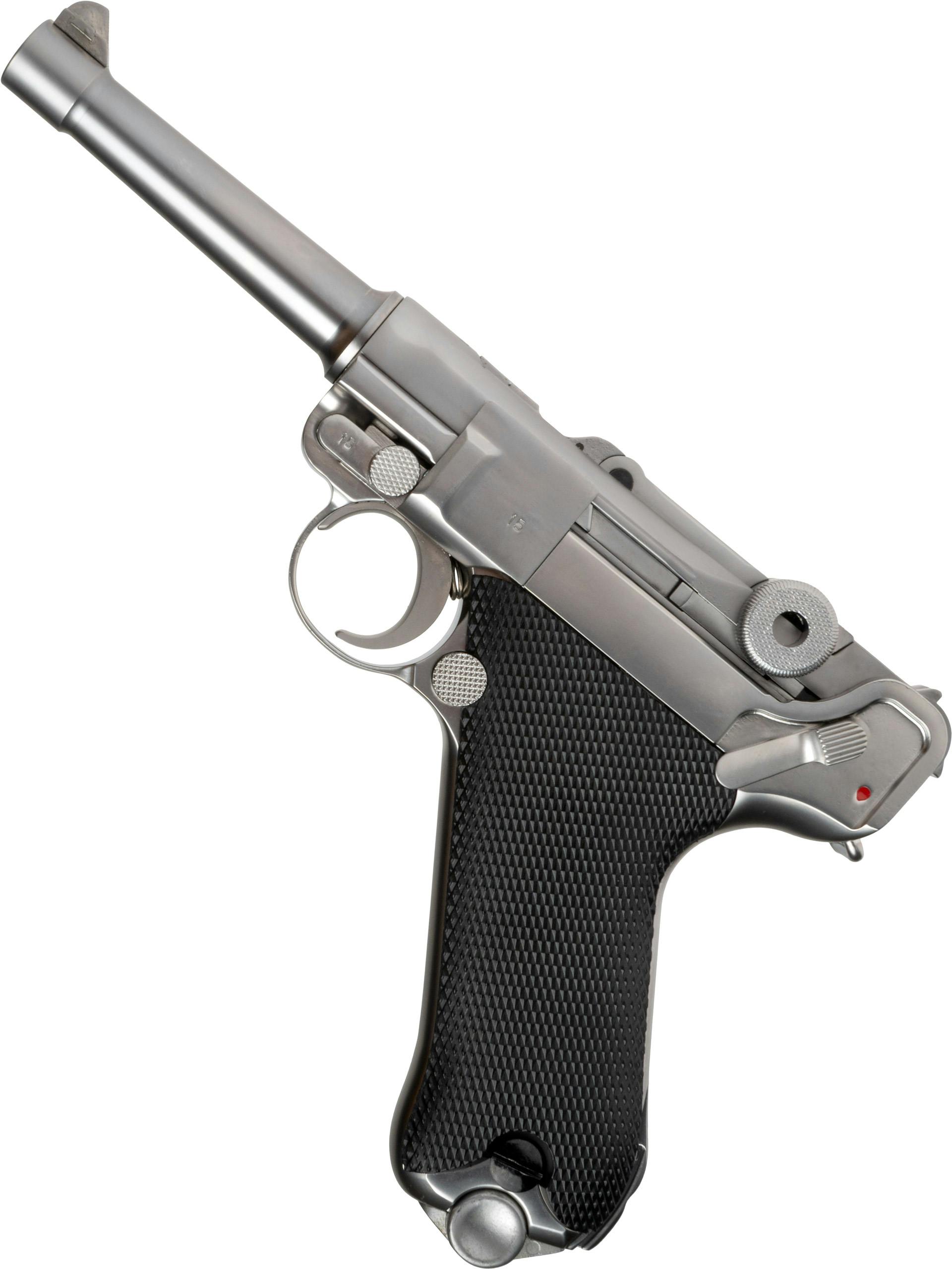 WE P08 Luger Green Gas Airsoft Pistol (6 Inch Black), 49% OFF